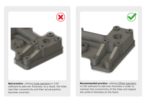 Near-net shape and over thickness - Meltio