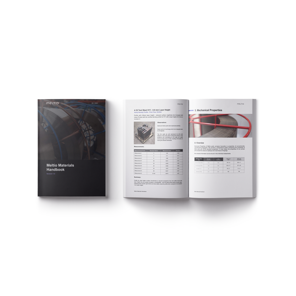 Meltio Materials Handbook | Meltio Meltio Materials Handbook | Meltio
